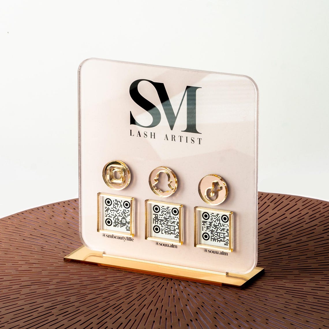 Multi QR Code for Beauty Salon or Business | Social Media Sign ...