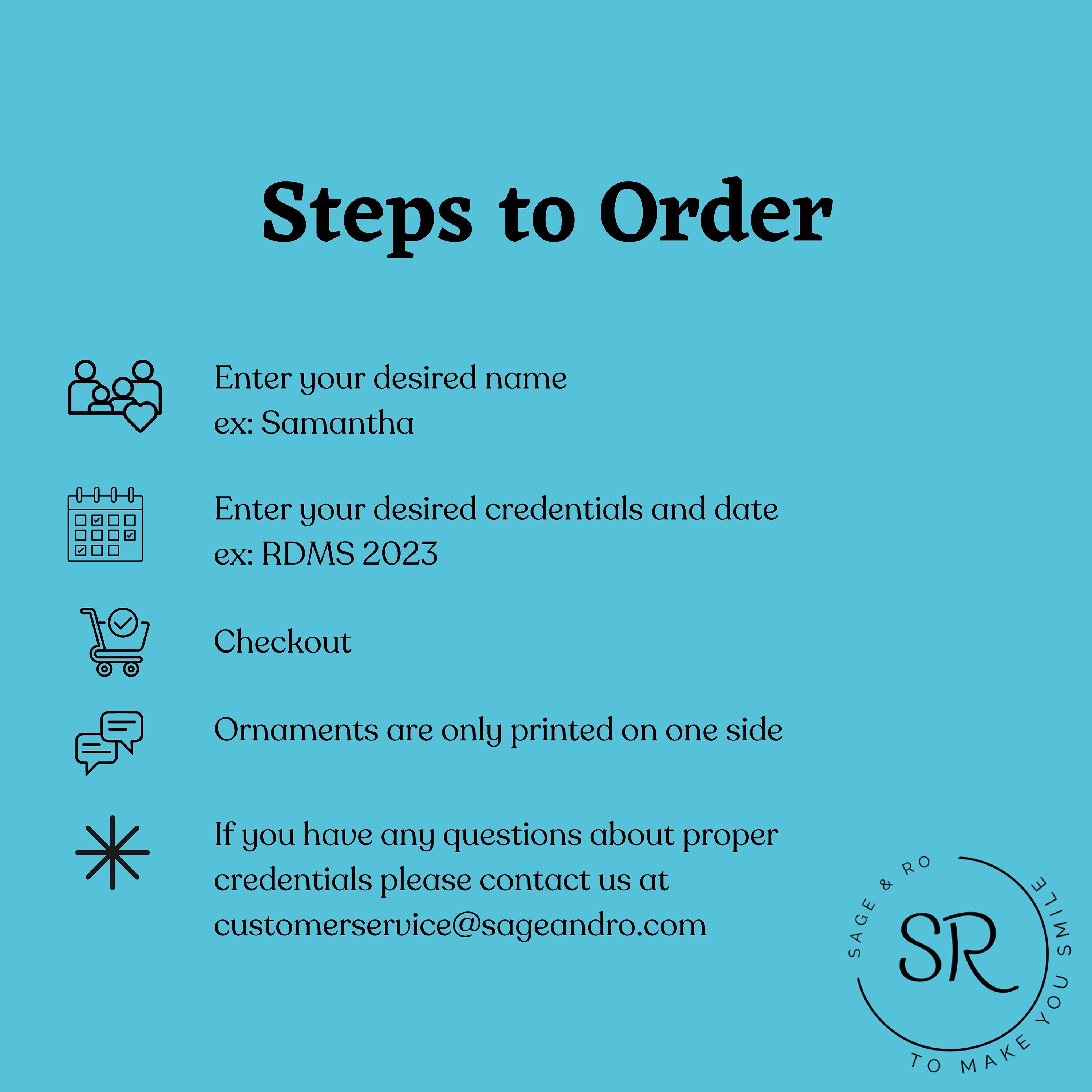 Personalized Ultrasound Tech Ornament Custom Name and Credentials ...