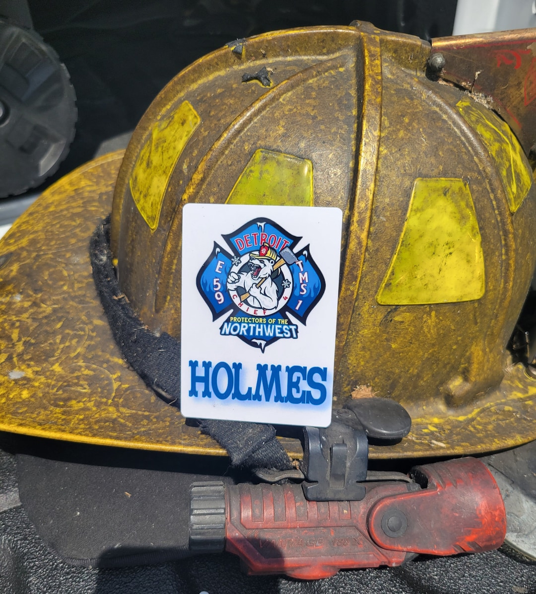 Custom Aluminum Firefighter Helmet Card: Heavy Duty, Magnet Option - Etsy