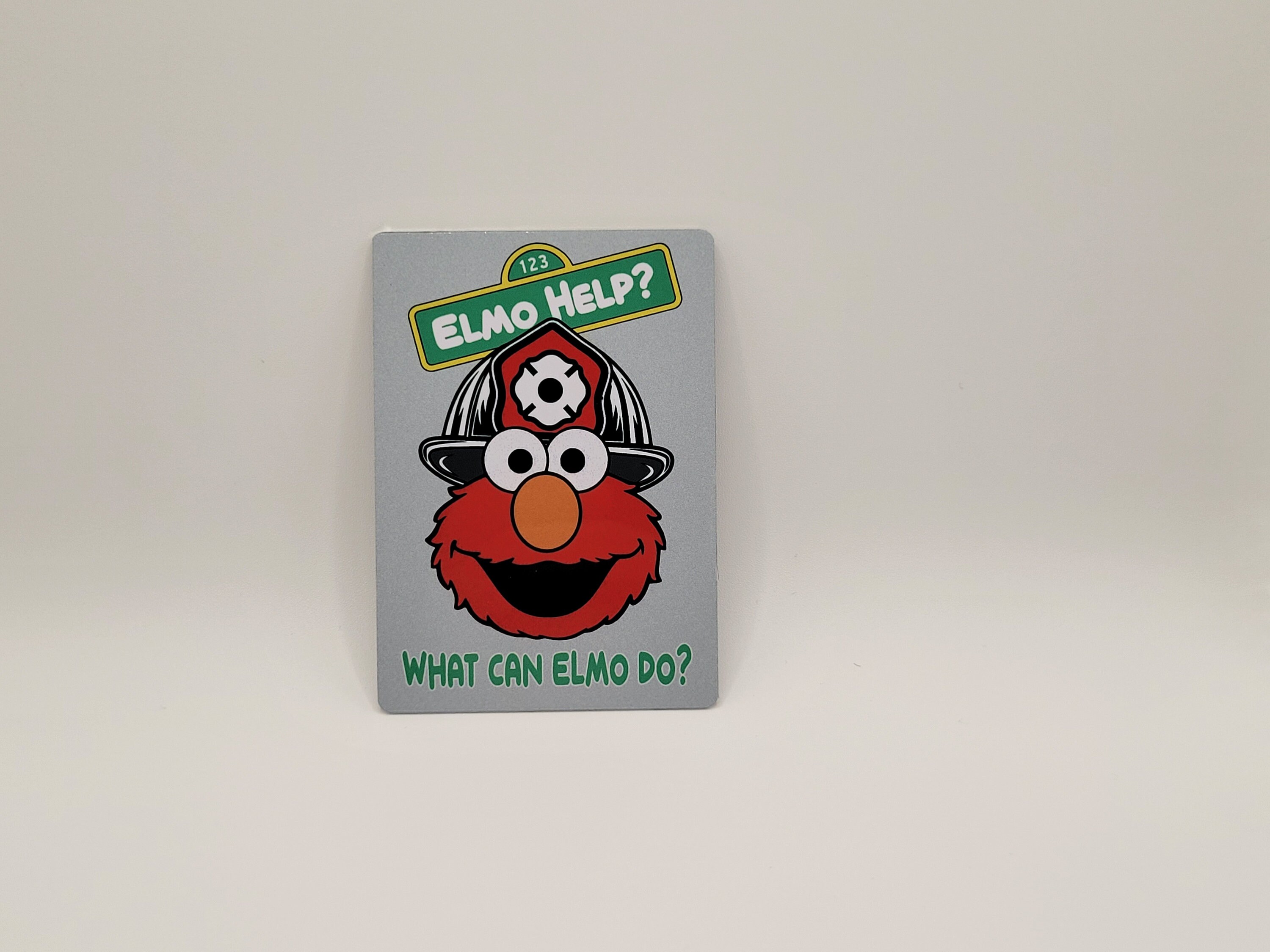 Elmo, What Can Elmo Do Firefighter Aluminum Playing Cards. Firefighter ...