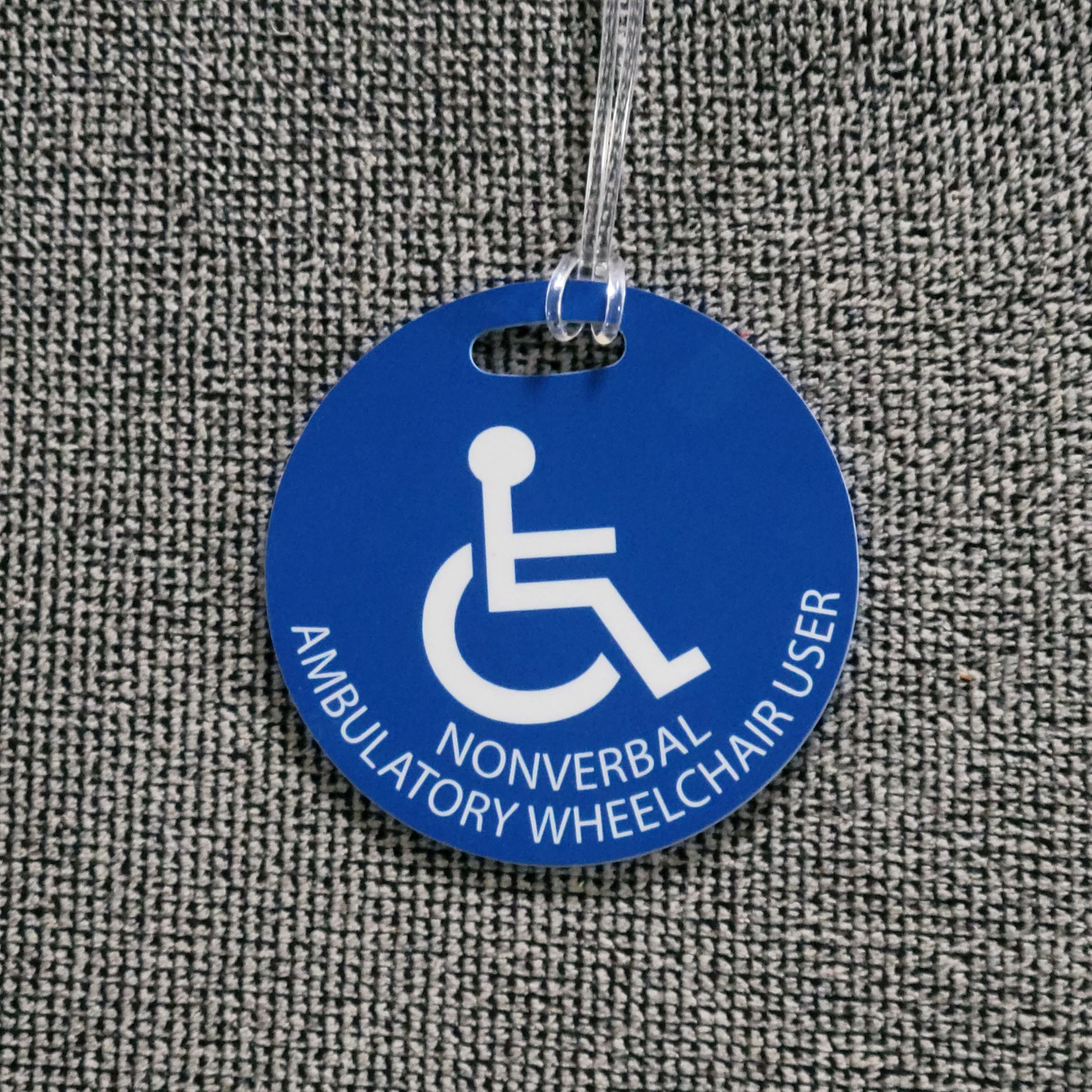 Handicap Bag Tag: Customizable Medical Alert, Wheelchair, Stroller - Etsy