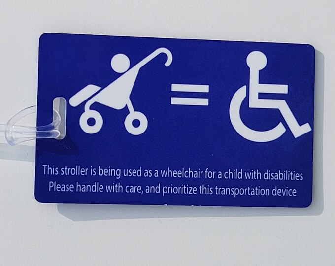 Handi-tag: Stroller Wheelchair - Etsy