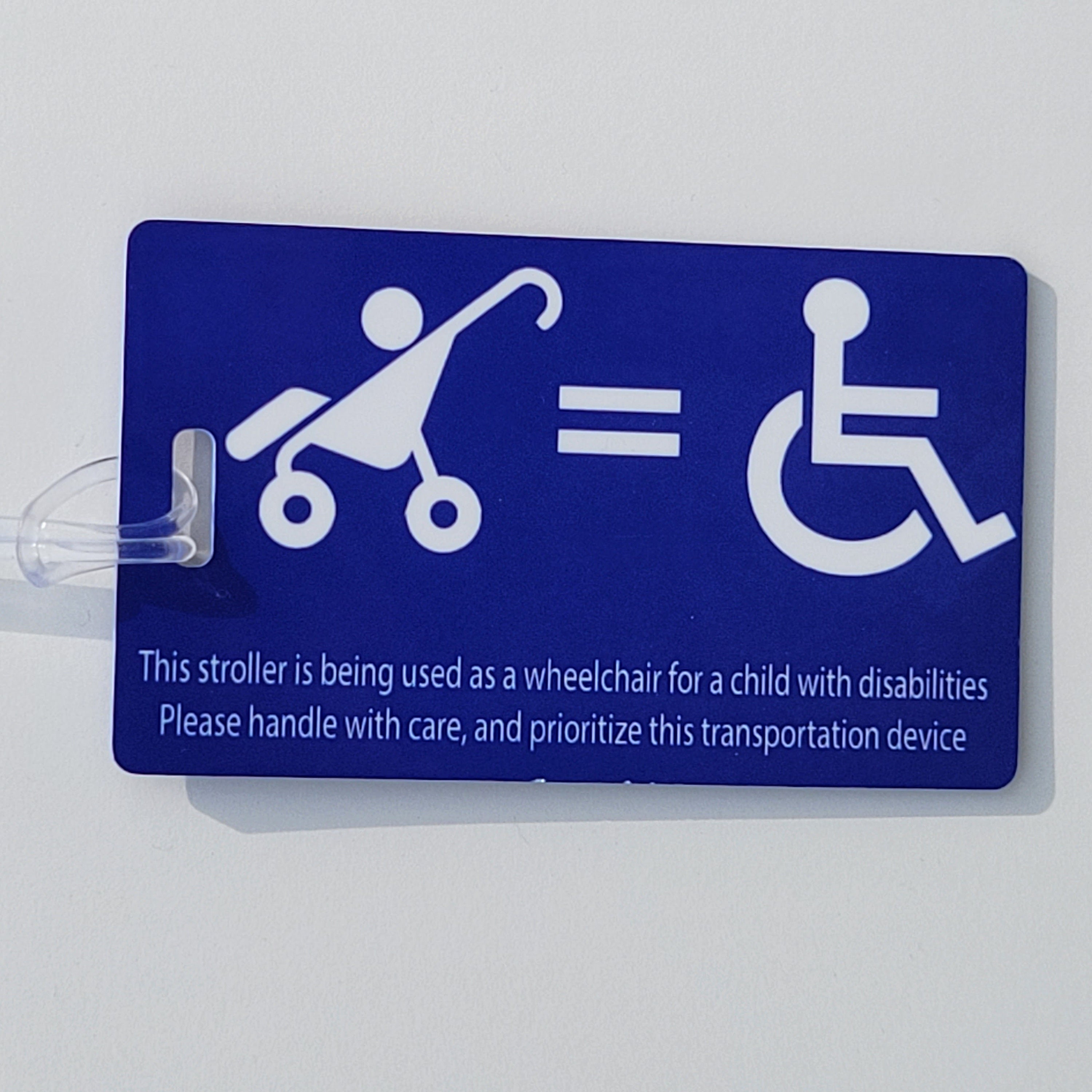 Stroller as Wheelchair Tag Stroller Wheelchair Handicap - Etsy Canada
