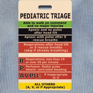 START Triage / Pediatric Triage Tags, Perfect for Your Trauma Bag - Etsy