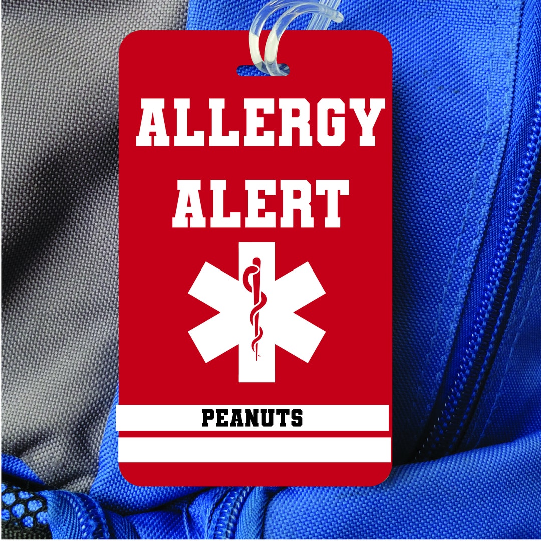 Allergy Alert Tag, Epipen Tag, Medical Equipment Tag, Stroller Tag ...