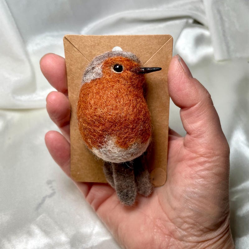 Felt Robin - Etsy UK