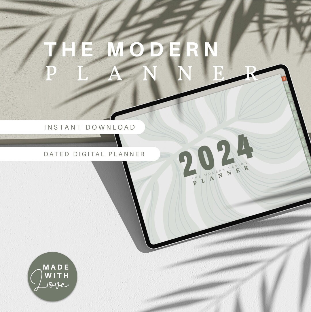 Modern Dated Planner 2024 for Goodnotes and Notability I Digital ...