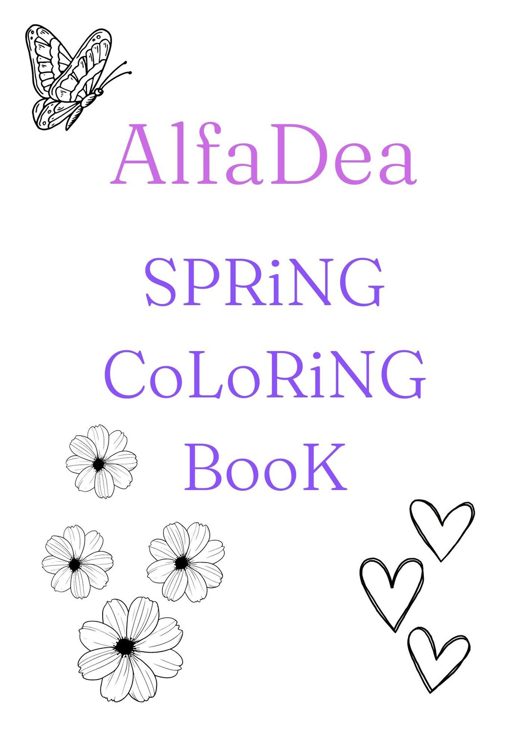 Spring Coloring Book for Children - Etsy