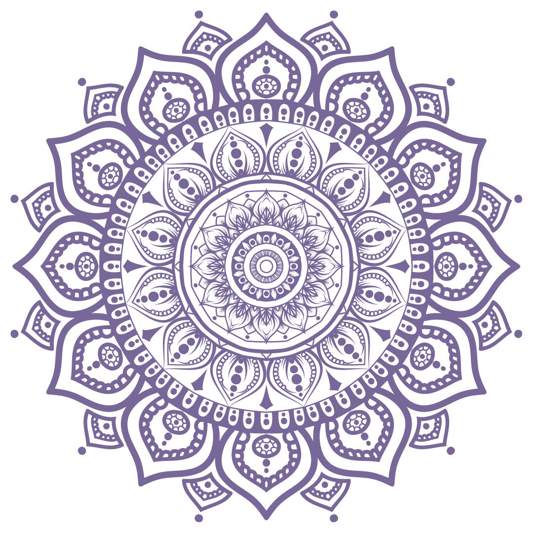 My Mandala Mindful Coloring Pages - Etsy