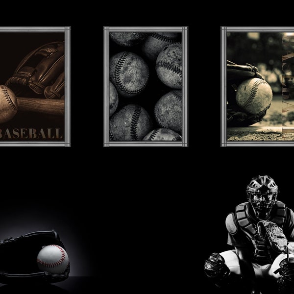 Baseball Poster - Etsy