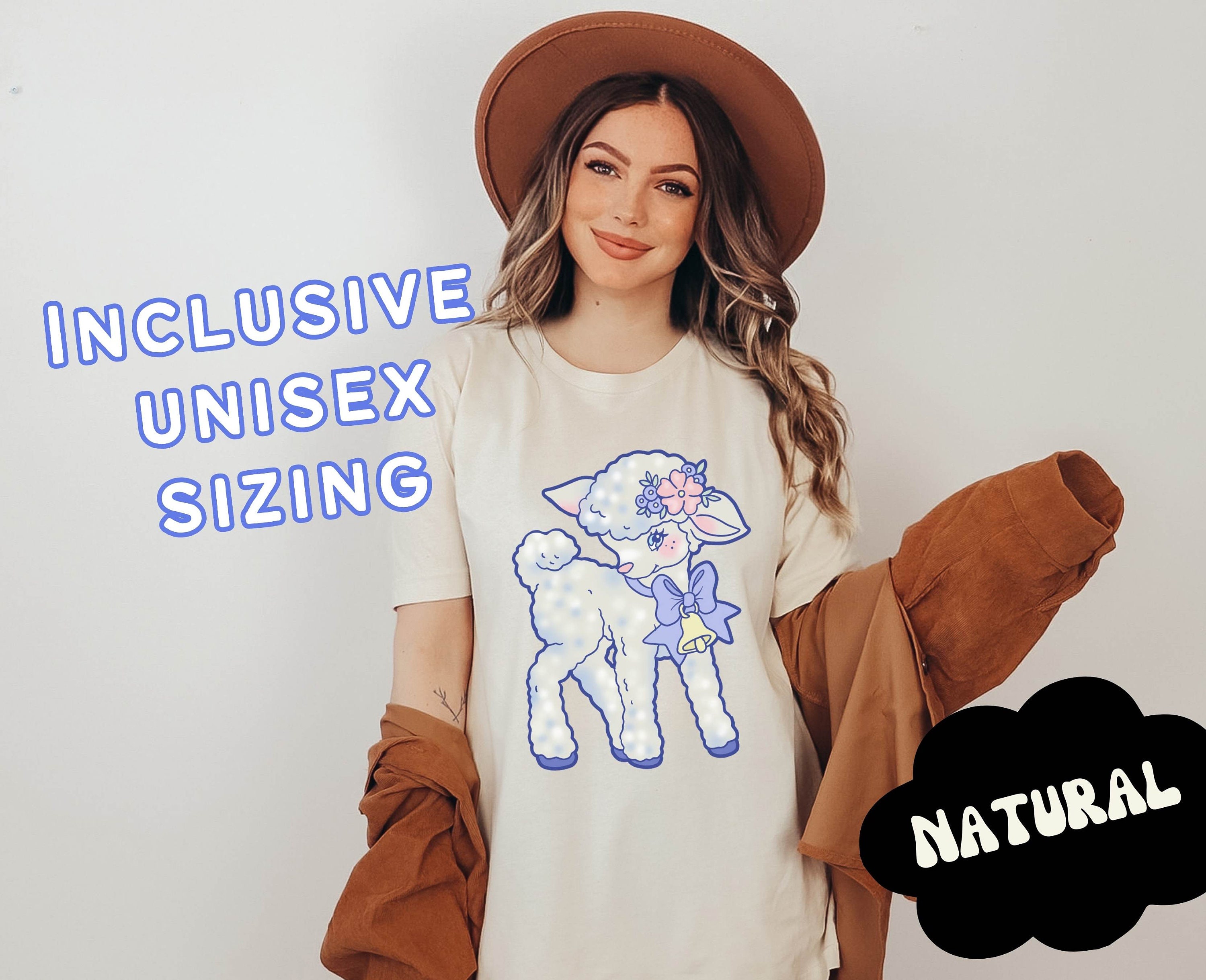 Kawaii Lamb Shirt, Baby Animal Sheep Shirt Cut Farm Shirt 4H Lamb Tee ...