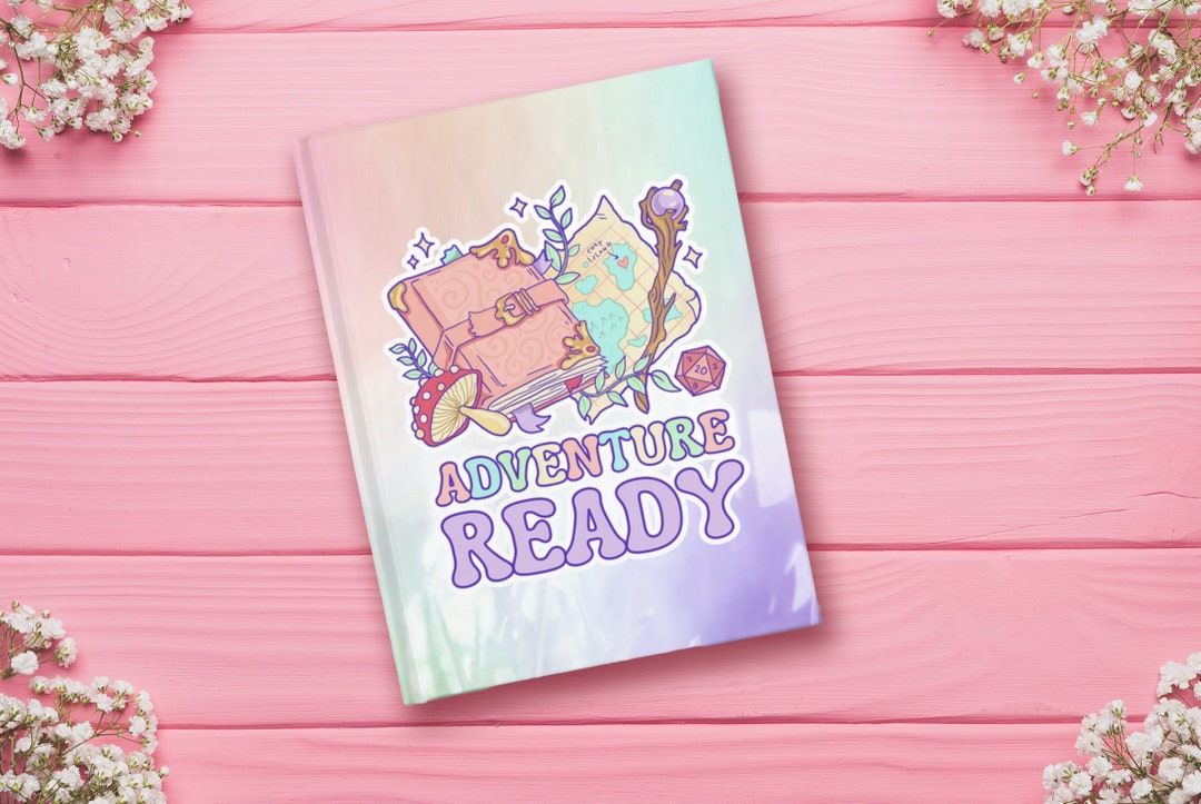 Cute Dnd Journal With Grimoire, Pastel D20 Notebook for Adventures ...