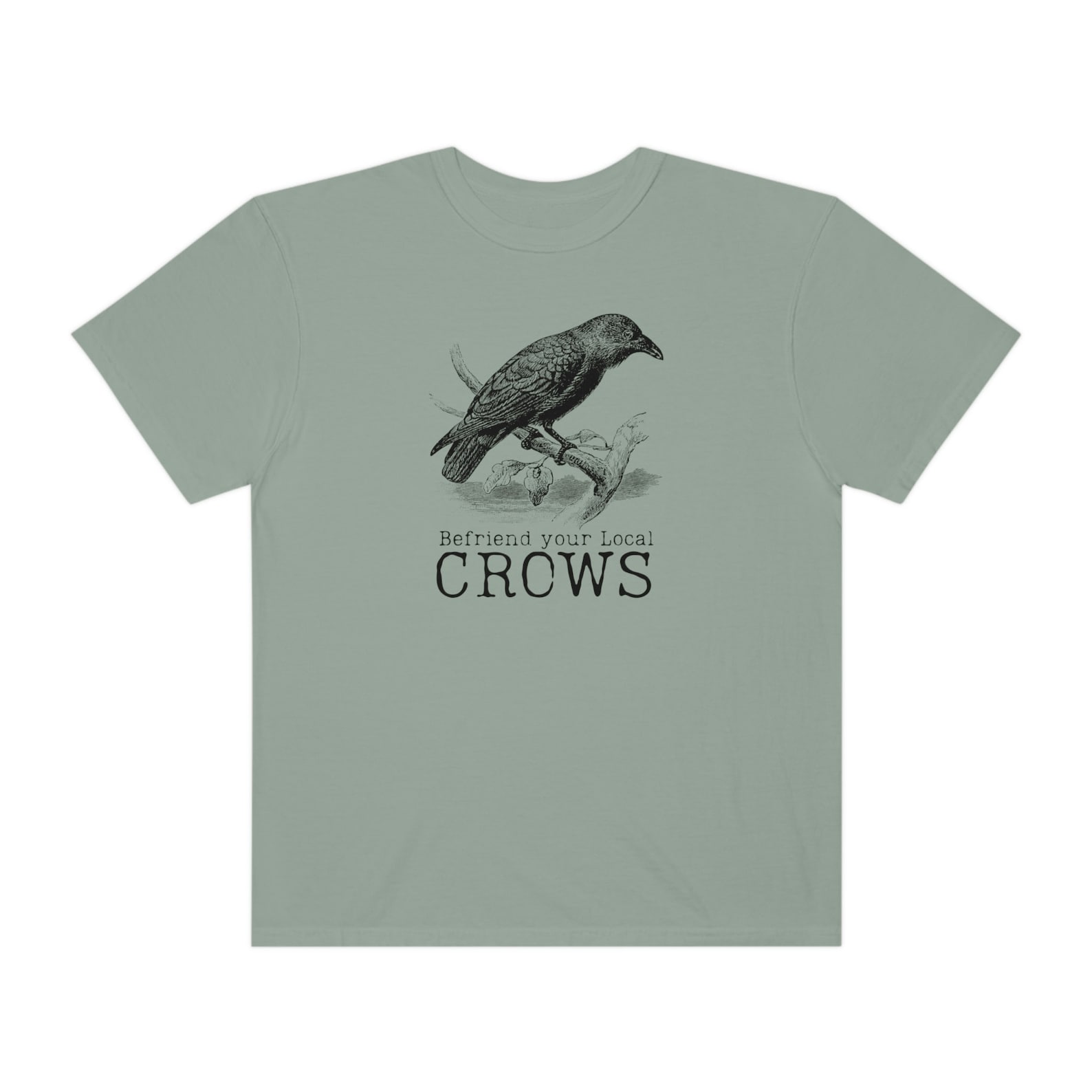Crow Shirt Goblincore Aesthetic Forest T Shirt With Crow, Corvid Shirt ...