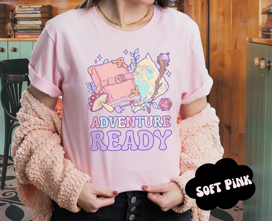 Cozy Gamer Shirt Dnd Adventure Shirt With Kawaii Mushroom, D 20 Dice ...