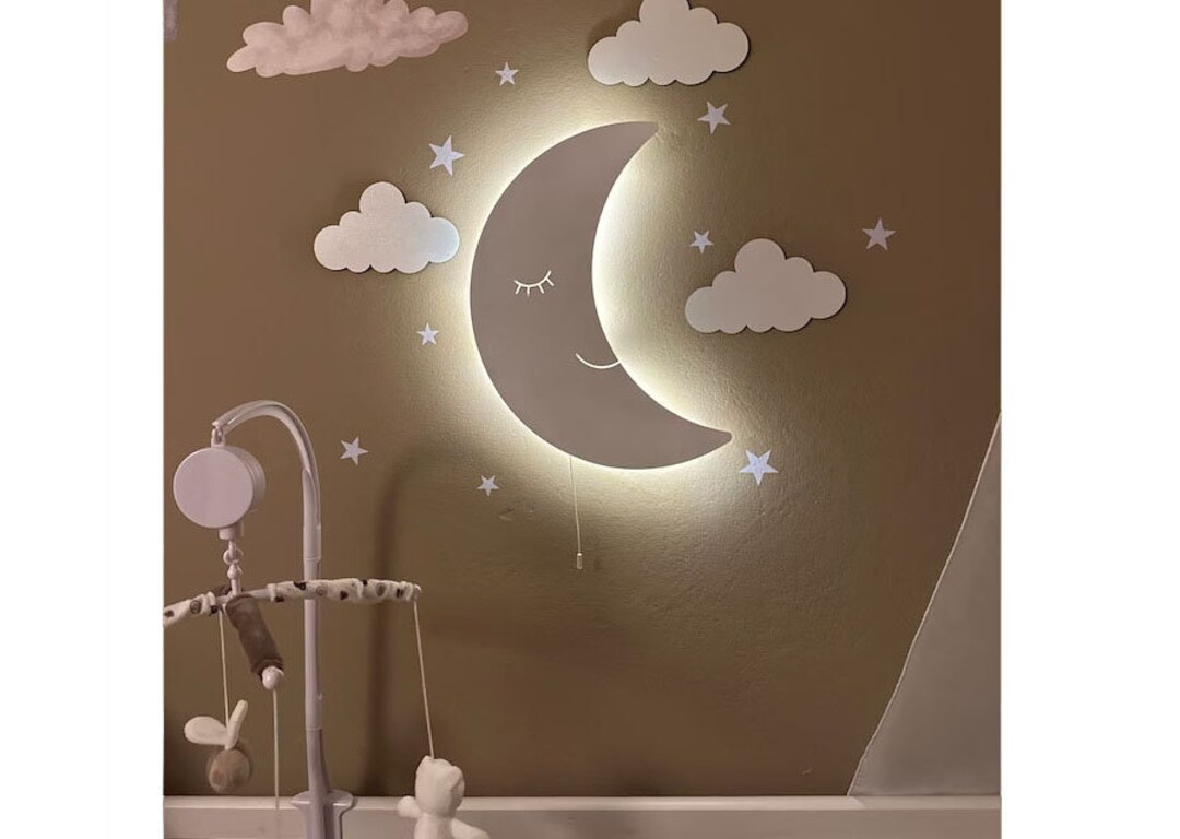 Moon Light, Moon Lamp, Moon Nursery Night Light, Baby Gift, Sky ...