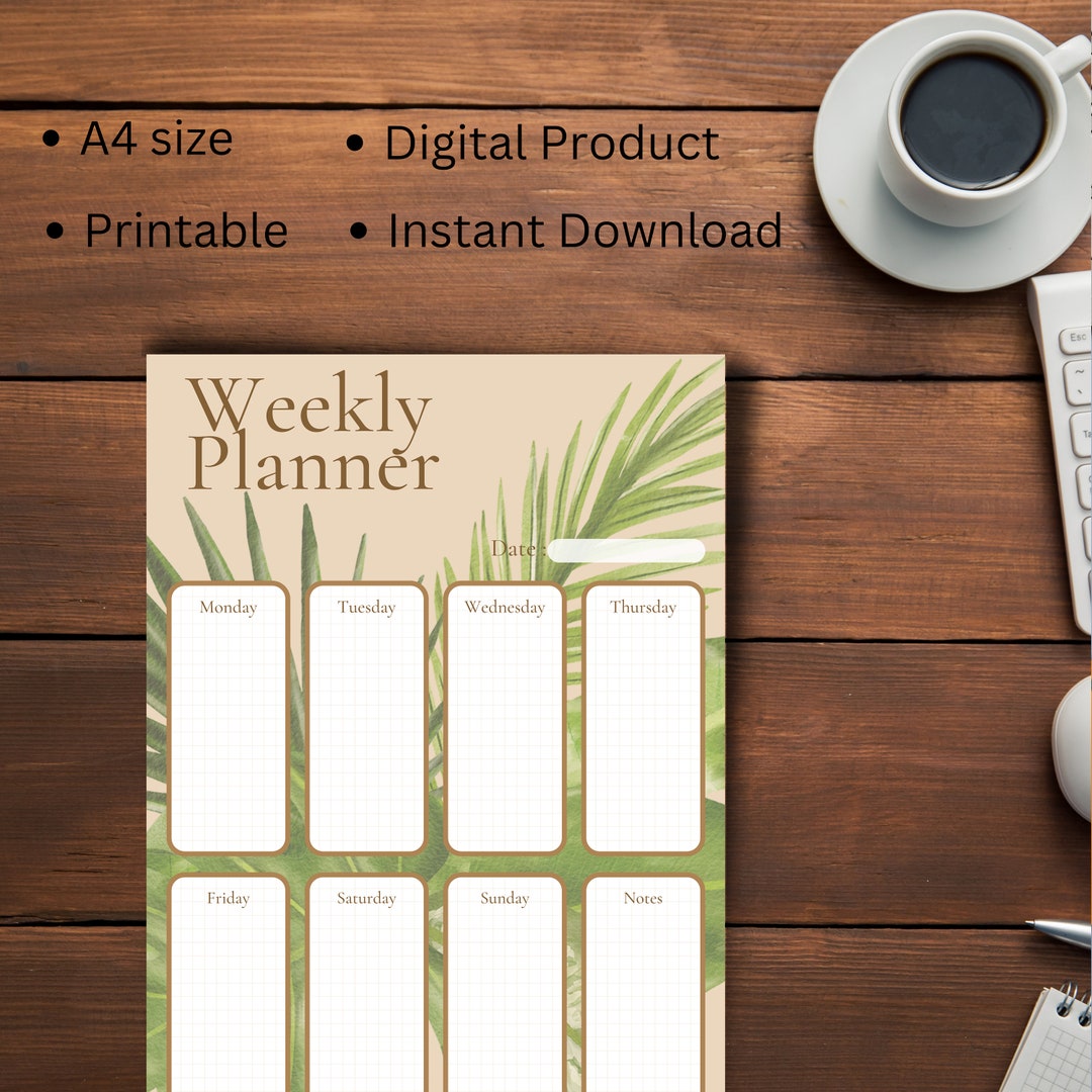 2024 Weekly Planner,planner,planner A4 A5 Sizes,digital Planner,planner ...