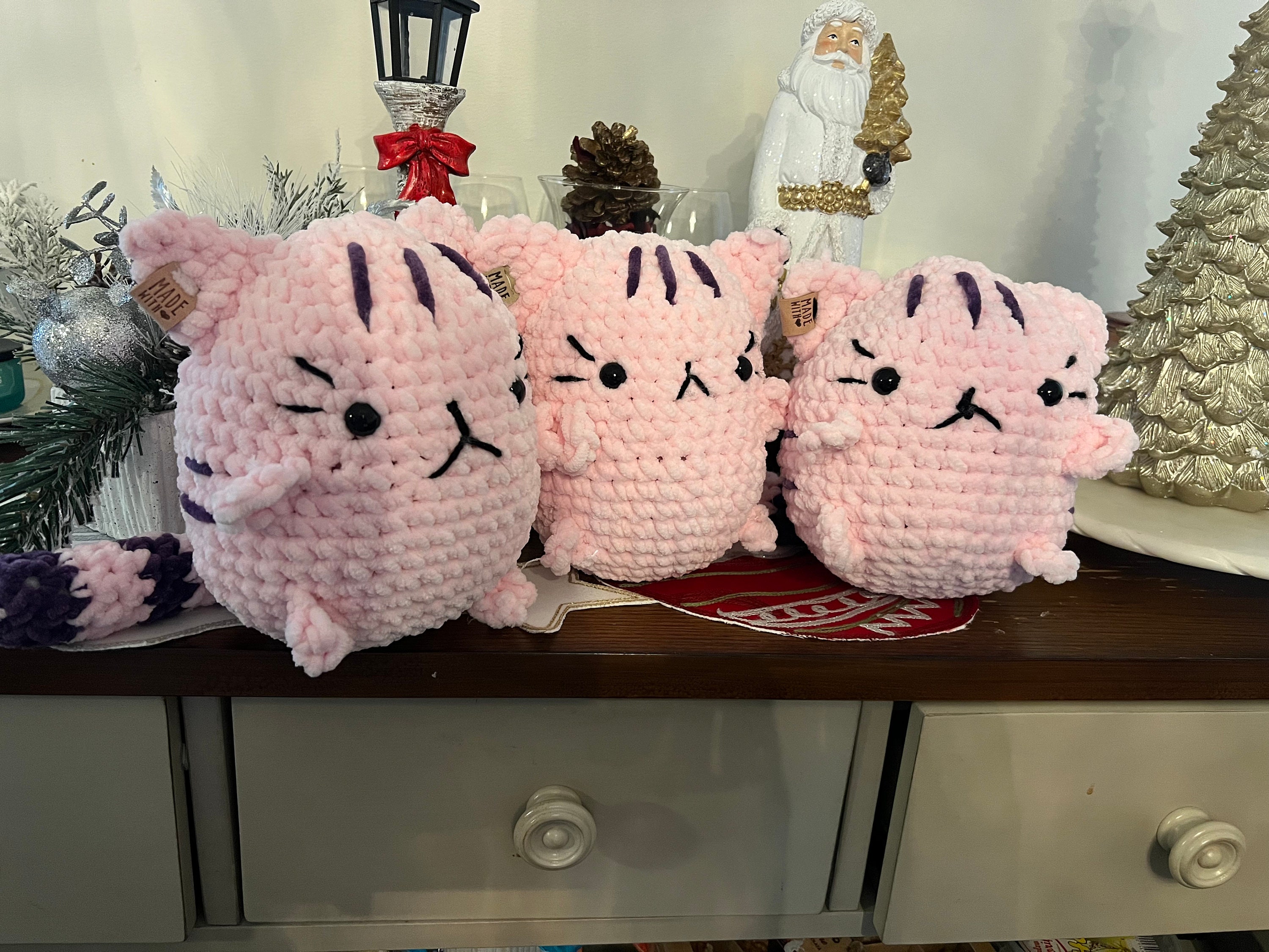 Crochet Squishy Cat Pink Color Perfect Gift - Etsy