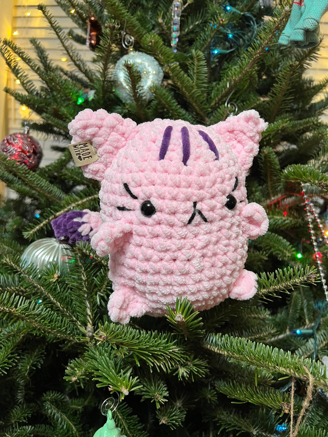 Crochet Squishy Cat Pink Color Perfect Gift - Etsy