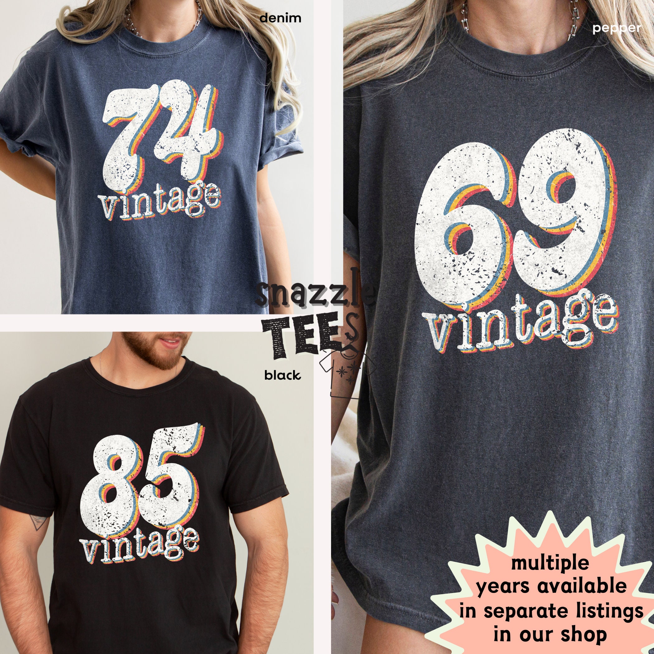 Vintage 66, 66th Birthday, 1966 Grad, Anniversary, Reunion, Born 1966 ...