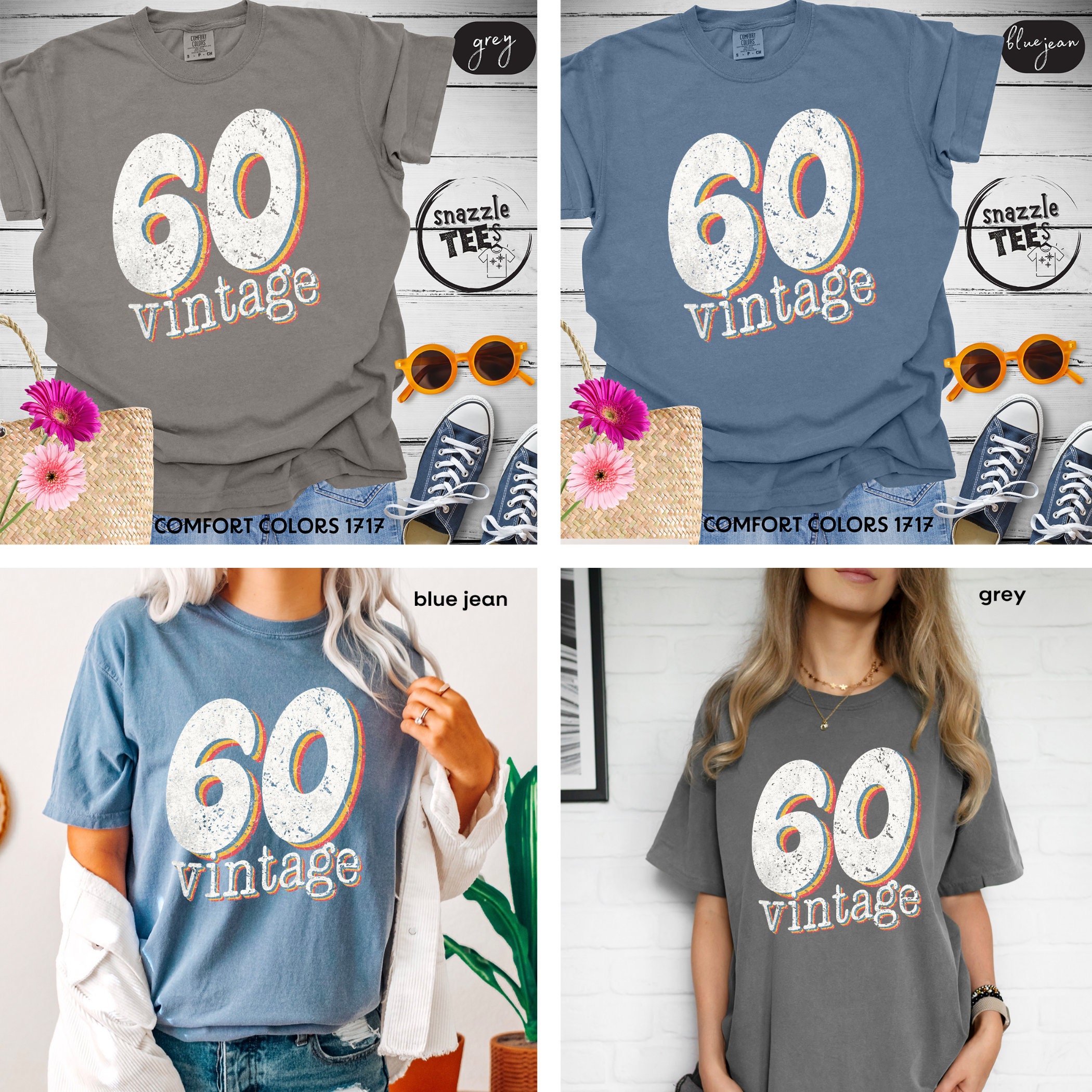 Vintage 60, 60th Birthday, 1960 Grad, Anniversary, Reunion, Born 1960 ...