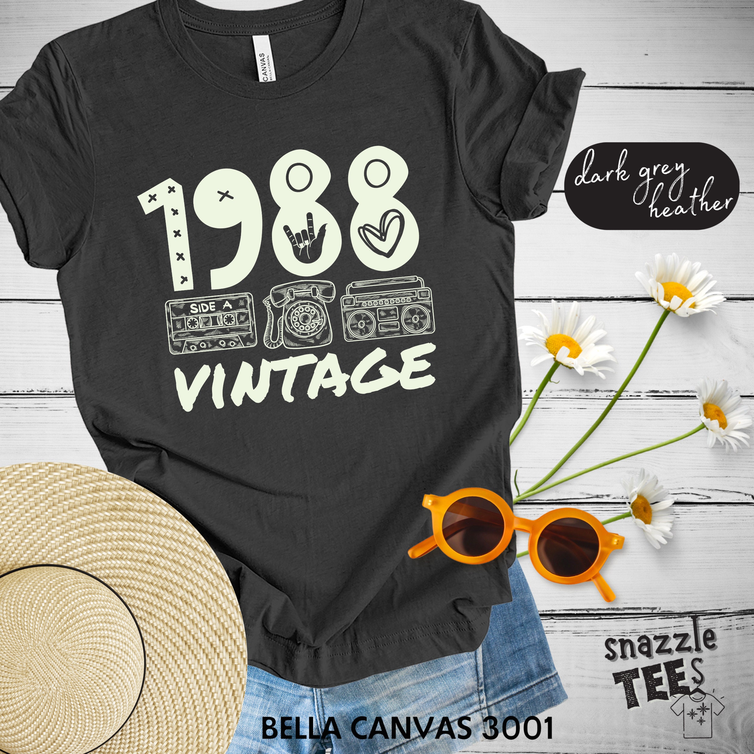 Vintage 88, 1988 Birthday, 1988 Grad, 1988 Anniversary, Birthday Gift ...