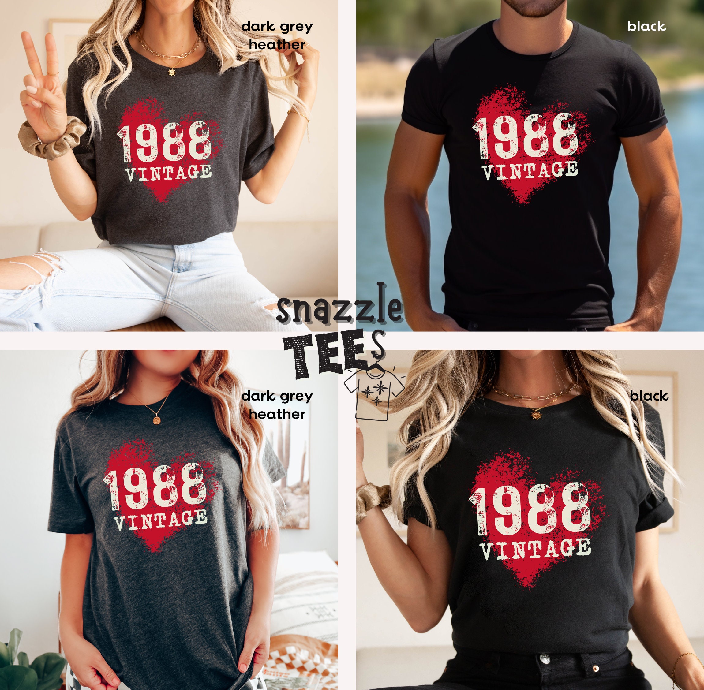 Vintage 88, 1988 Birthday, 1988 Grad, 1988 Anniversary, Birthday Gift ...