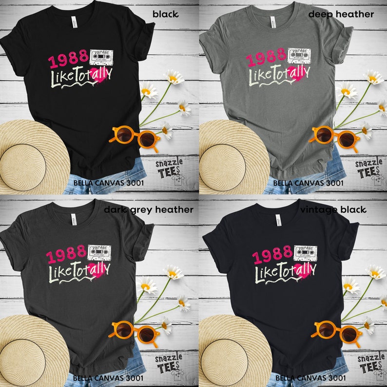 1988 Like Totally 1988 Birthday 1988 Graduation Birthday - Etsy