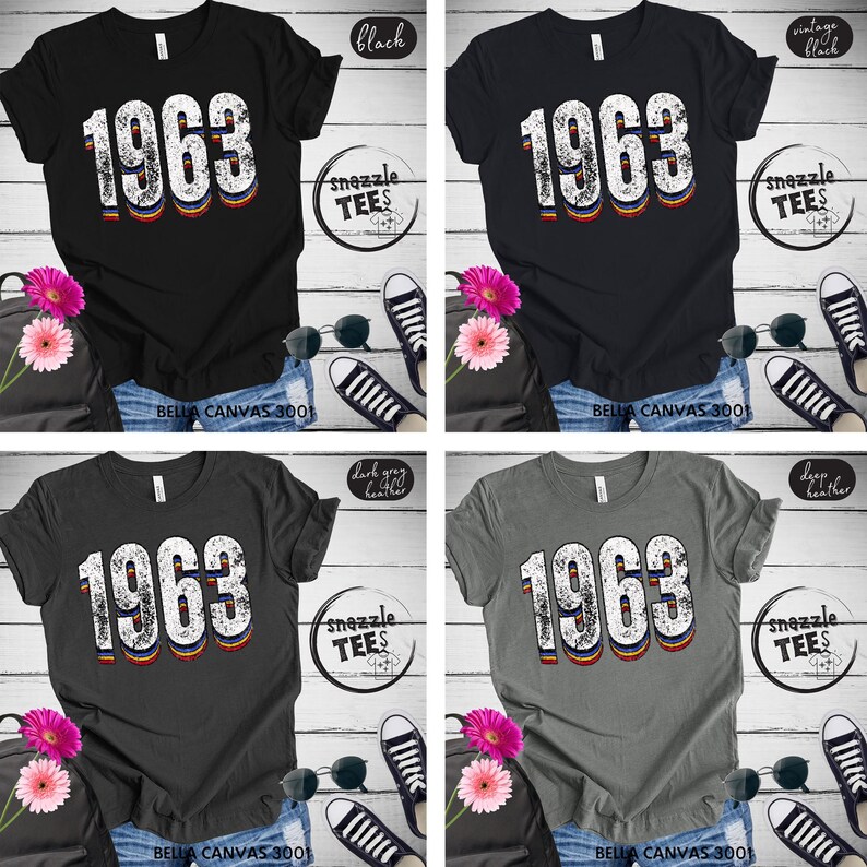 1963, Birthday, Reunion, Anniversary, 60s Tee, Birthday Gift, Fun Gift ...