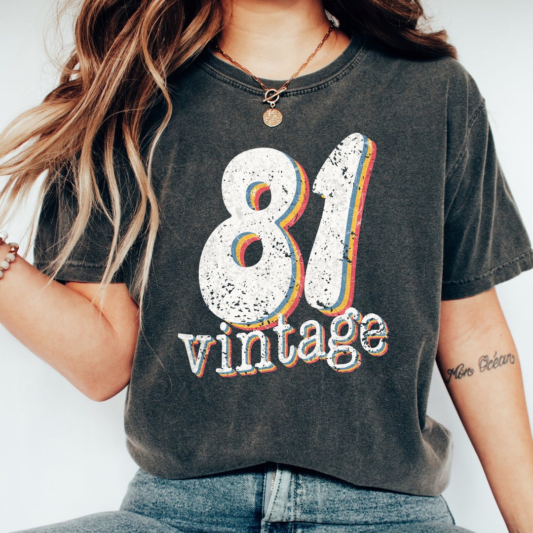 Vintage 81, 1981 Grad, Anniversary, Reunion, Born 1981, Retro Style ...