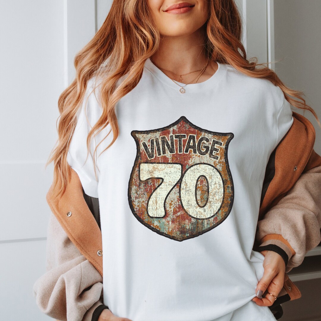 Vintage 70 Sign, Rusty Metal Look, 1970 Birthday, 1970 Grad, Born 1970 ...