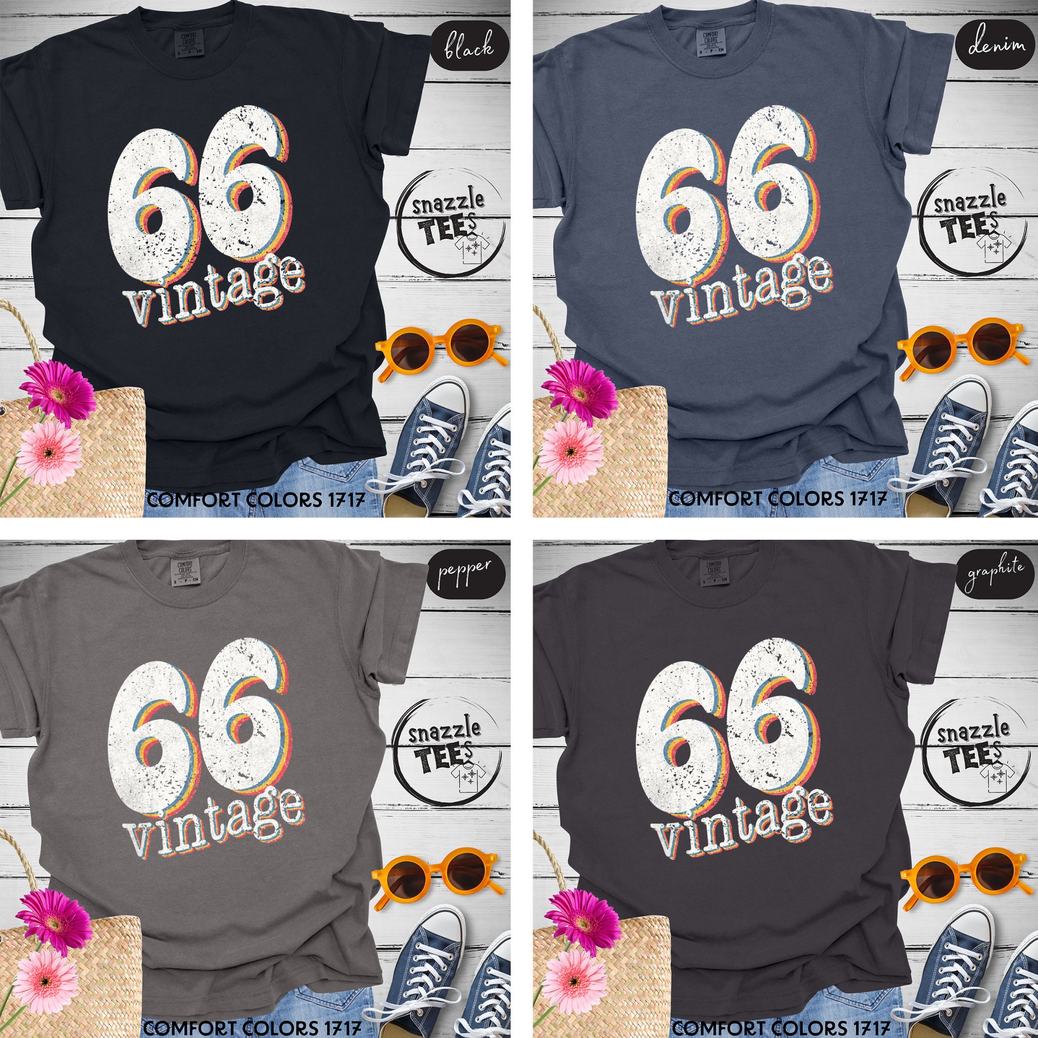 Vintage 66, 66th Birthday, 1966 Grad, Anniversary, Reunion, Born 1966 ...