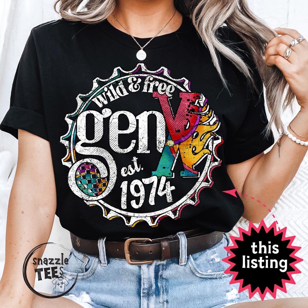 Gen X, 1974 Shirt, Birthday Shirt, Birthday Gift, Mix Tape, Concert Tee ...