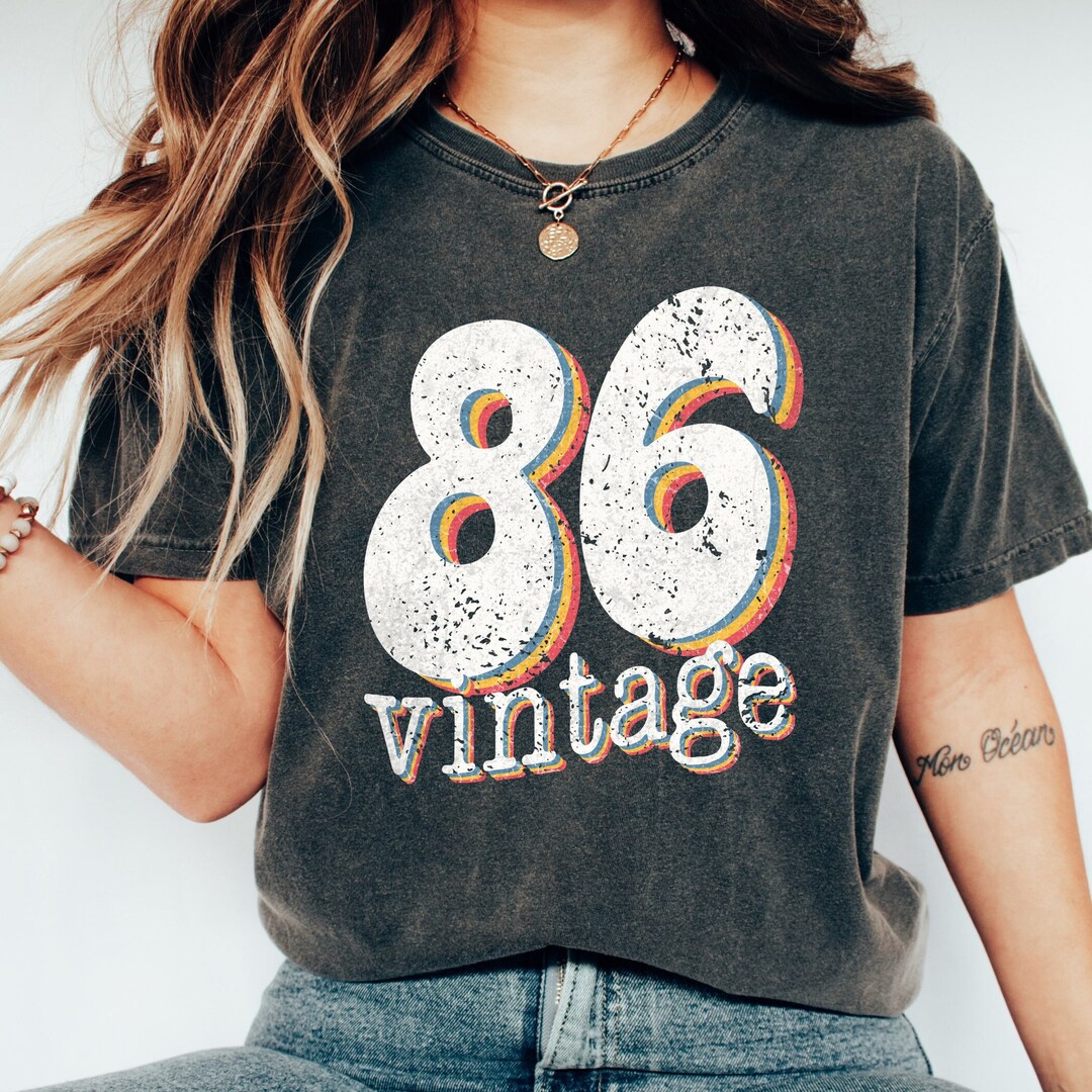 Vintage 86, 1986 Grad, Anniversary, Reunion, Born 1986, Retro Style ...