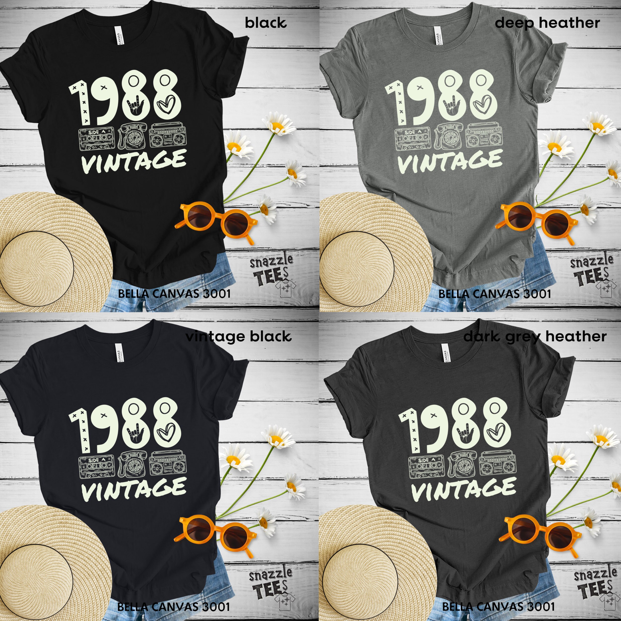 Vintage 88, 1988 Birthday, 1988 Grad, 1988 Anniversary, Birthday Gift ...