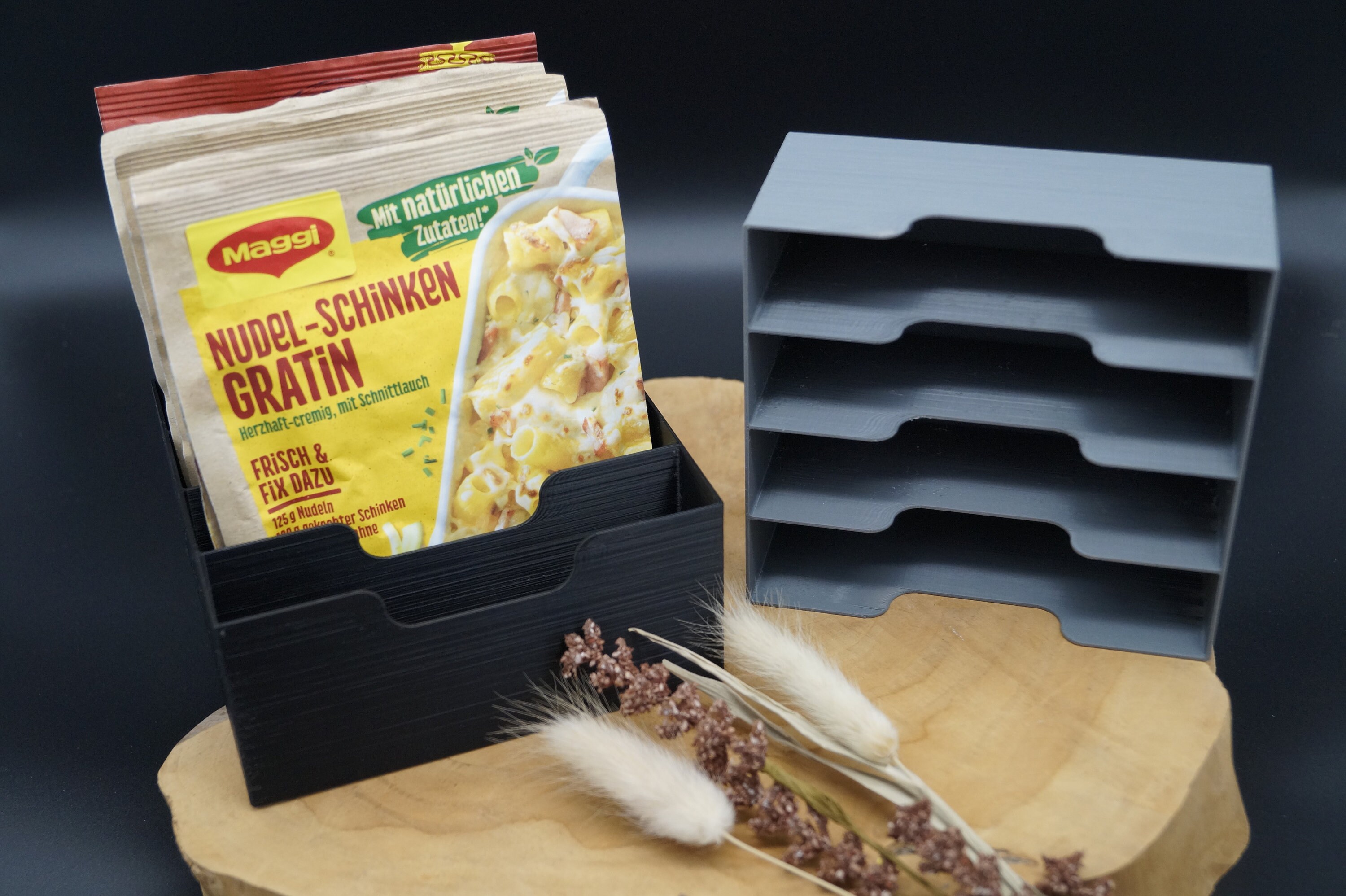Aufbewahrungsbox für Maggi Fix Tüten und Knorr Fix Tüten, Puddingpulver ...