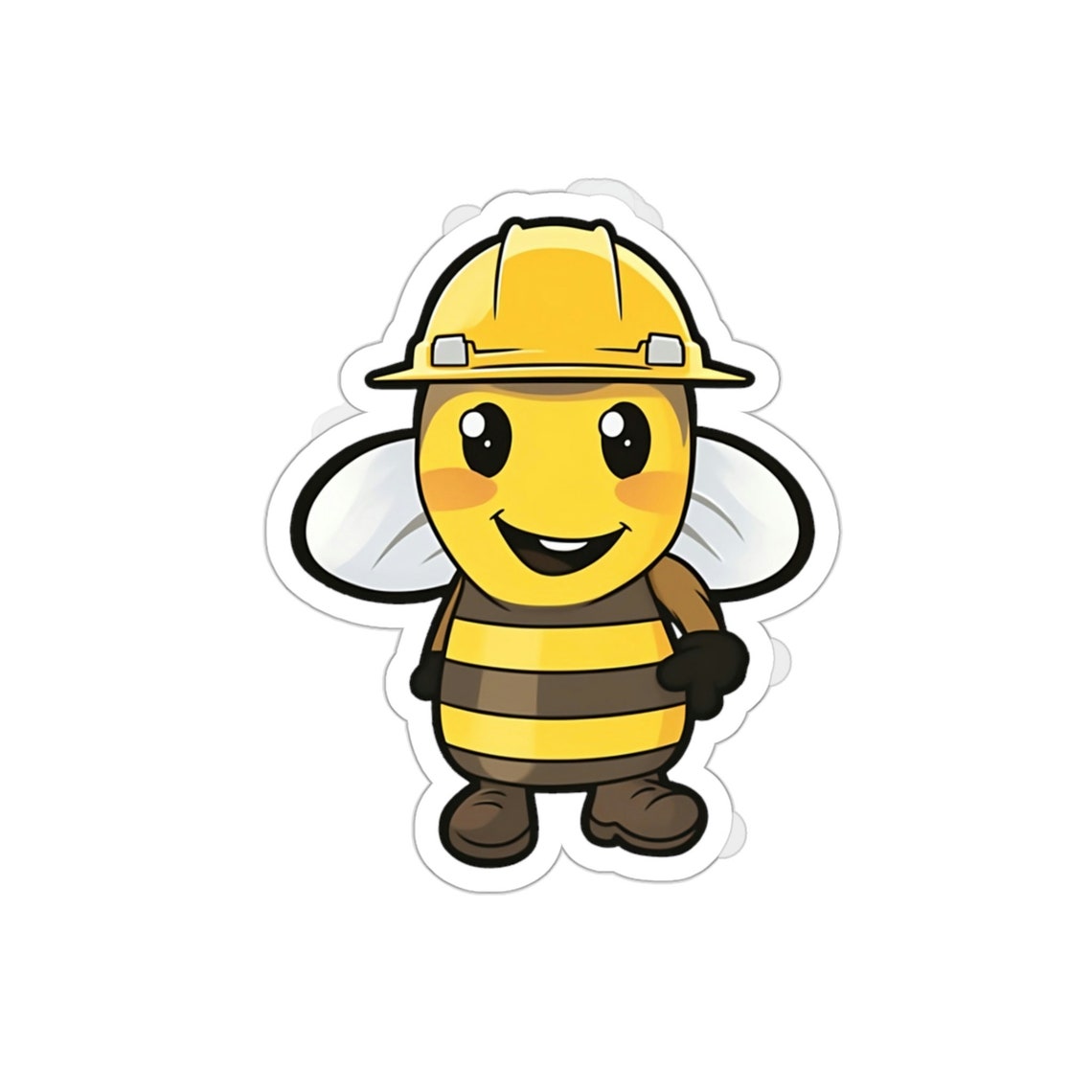 Kiss-cut Stickers , Bee, Construction Sticker, Gift for Kids, Cute ...