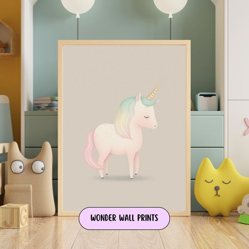 Unicorn Wall Art, Unicorn Wall Decor, Unicorn Printable, Unicorn Art ...
