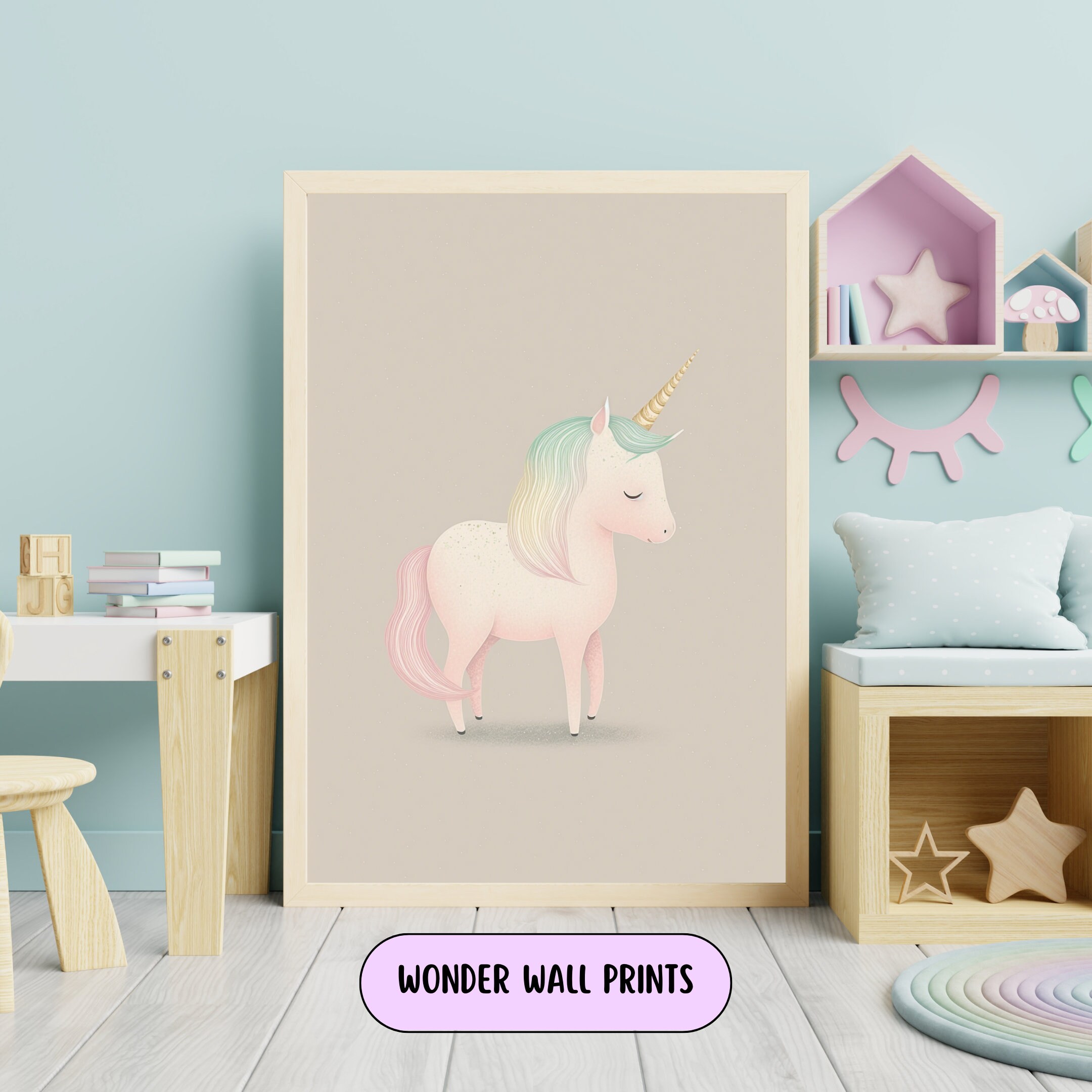Unicorn Wall Art, Unicorn Wall Decor, Unicorn Printable, Unicorn Art ...