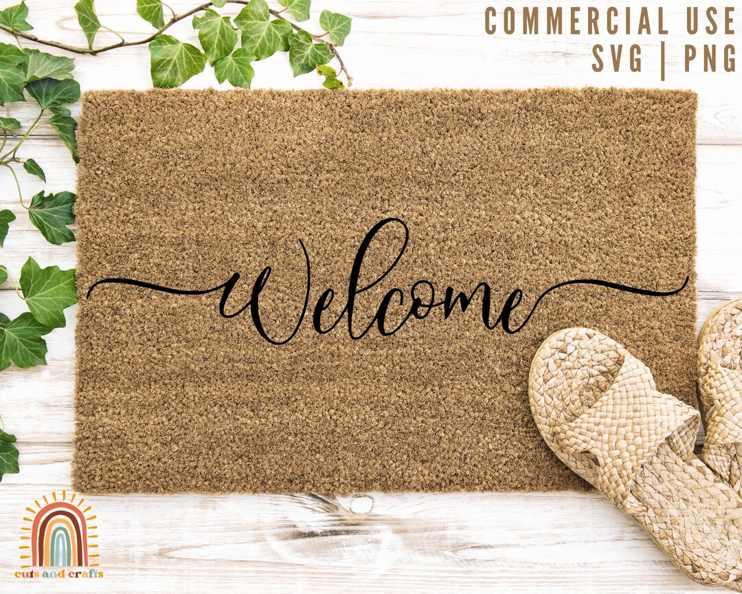 Fancy Welcome SVG & Png-doormat Svg-welcome Wedding Sign-cursive Script ...