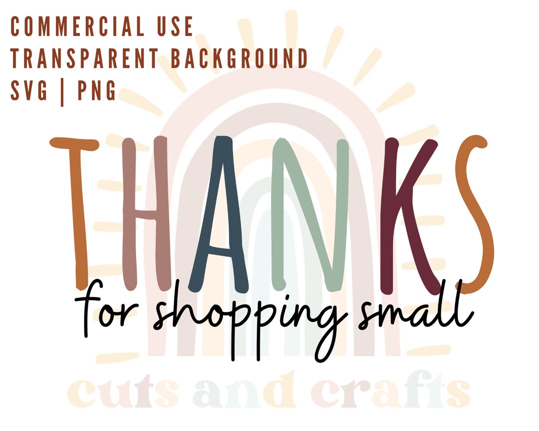 Thanks for Shopping Small Png-shop Small Svg-small Business Owner-thank ...
