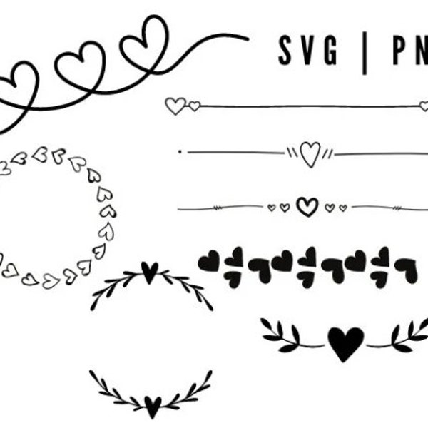 Looped Heart Svg - Etsy