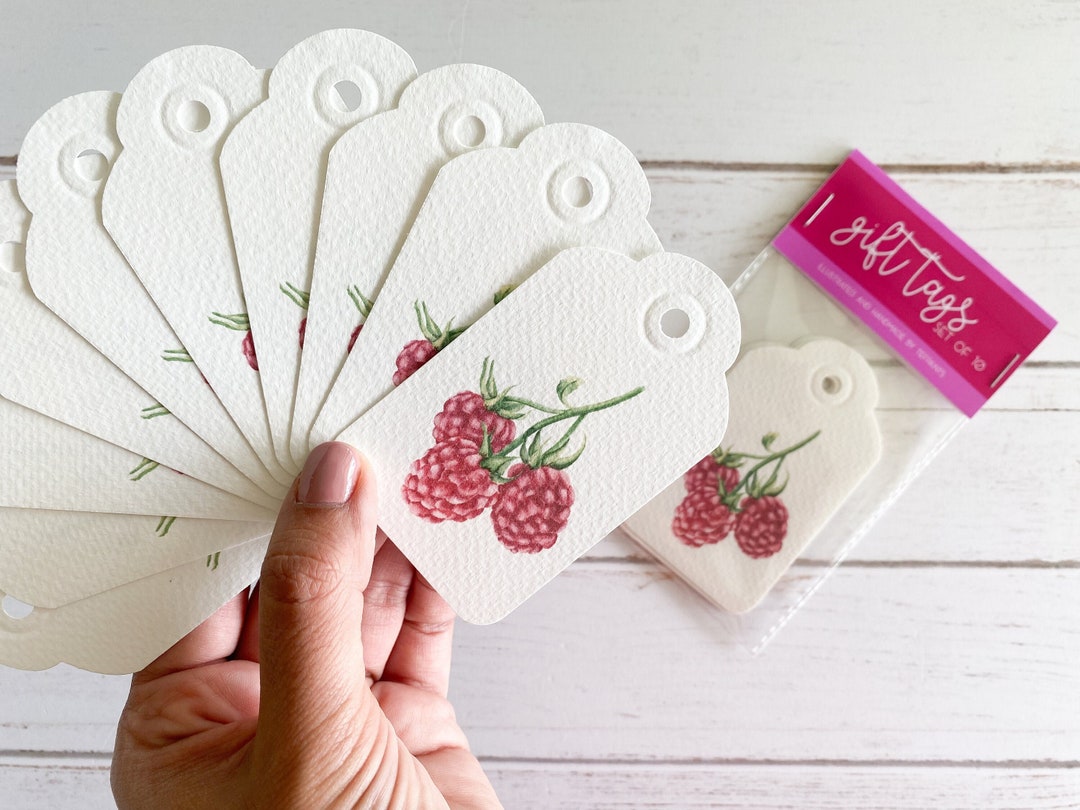 Cute Stationary / Raspberry Gift Tags / Set of 20 / Jam Labels - Etsy