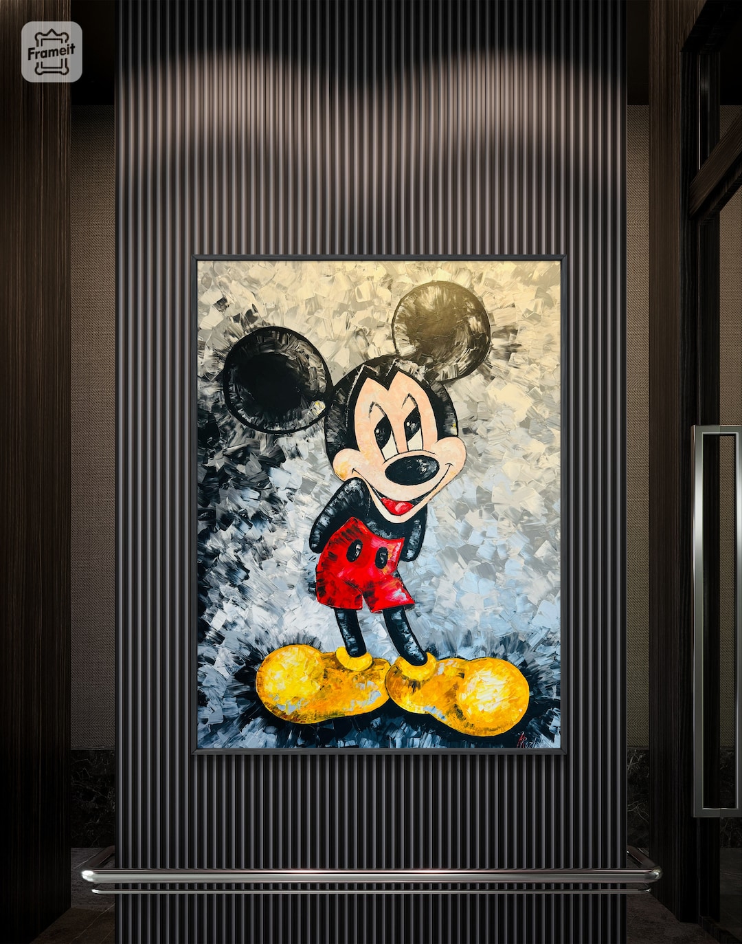 Mickey Mouse Painting Original Artwork 48x36 Pop Art Large Wall Modern ...