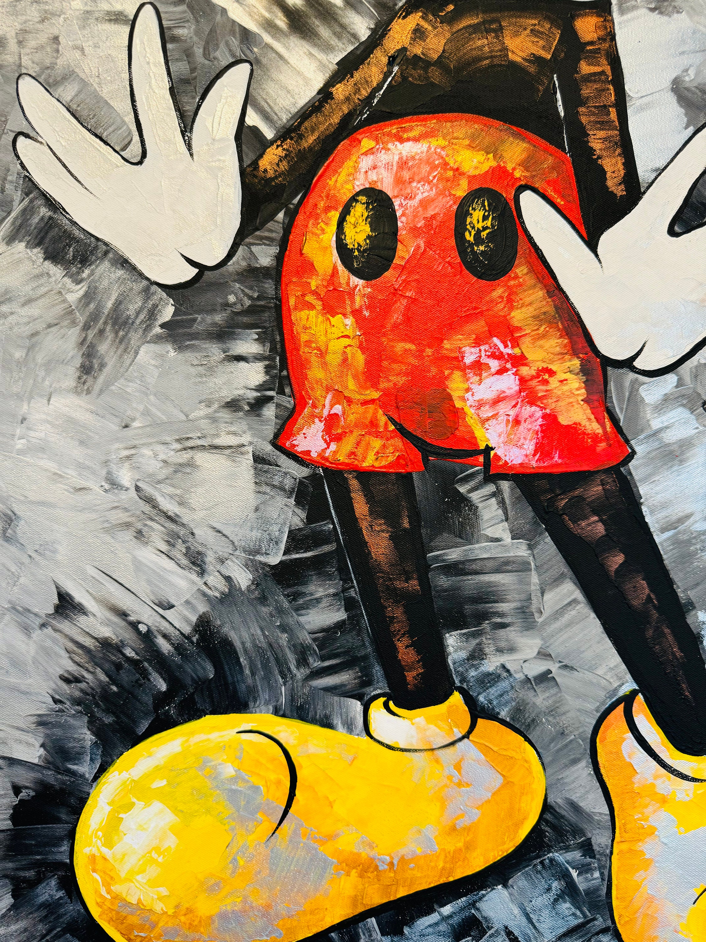Mickey Mouse Painting Original Artwork 40x28” Mickey and Mini Mouse Pop ...