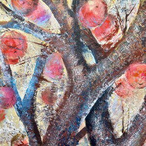 Apple Tree Painting Original Artwork 40x32 Apple Tree With Apples Tree ...