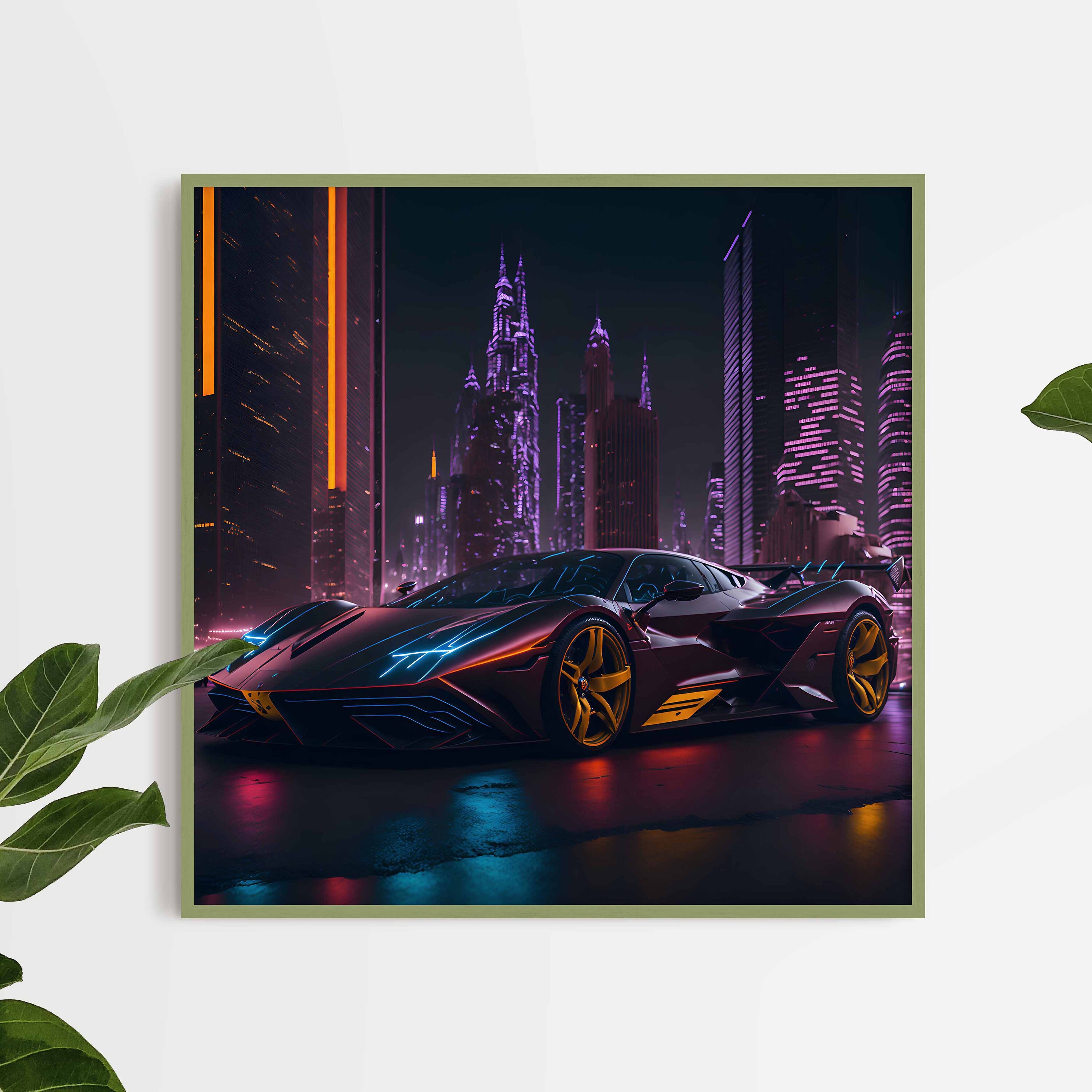 AI GENERATED ART Surreal Ferrari Art, Abstract Car Design, Futuristic ...