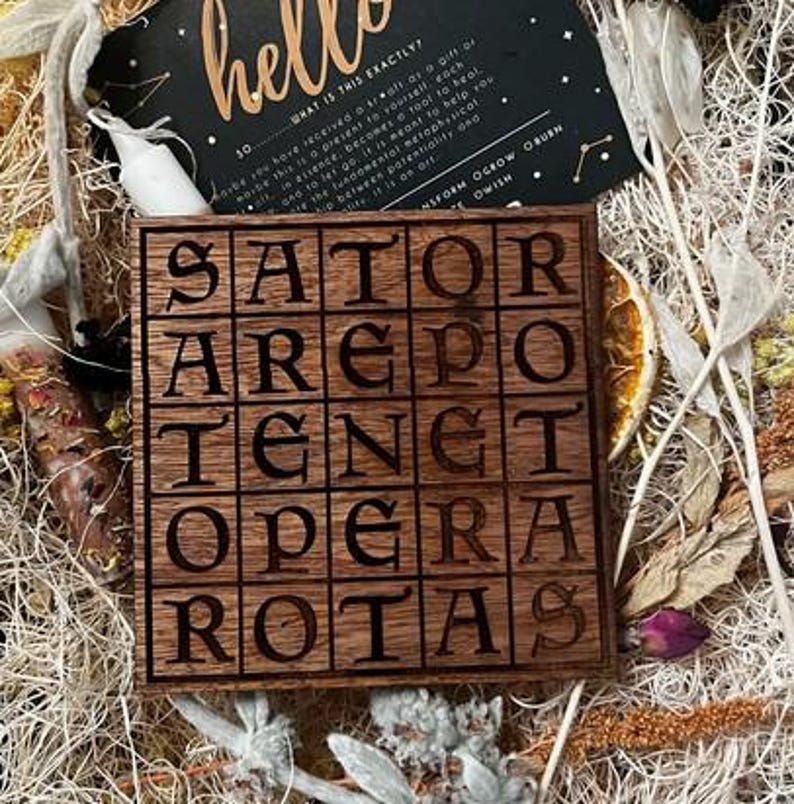Sator Rotas Square - Etsy