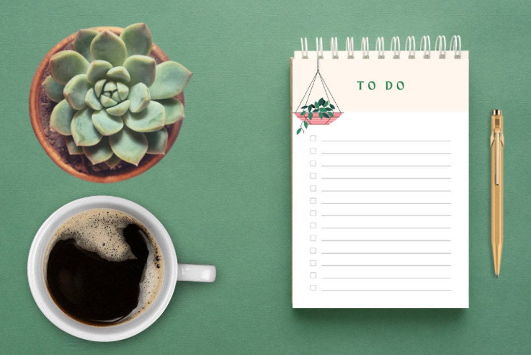 Plant Themed to Do List, Grocery List, and Meal Planner - Etsy