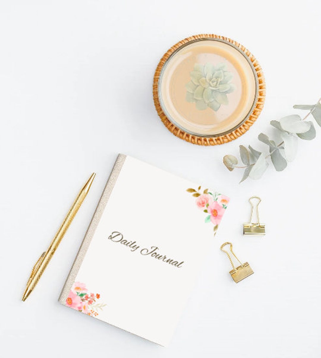 Printable 100 Page Floral Daily Journal - Etsy