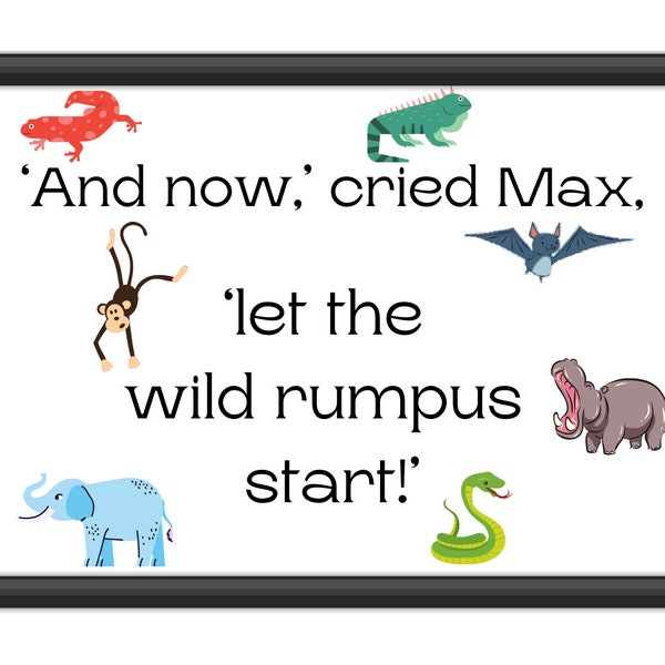 Let the Wild Rumpus - Etsy